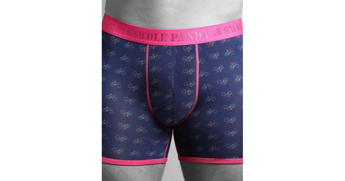 Swole Panda Bicycles Bamboo Boxer Brief in Blue for Men | Lyst UK