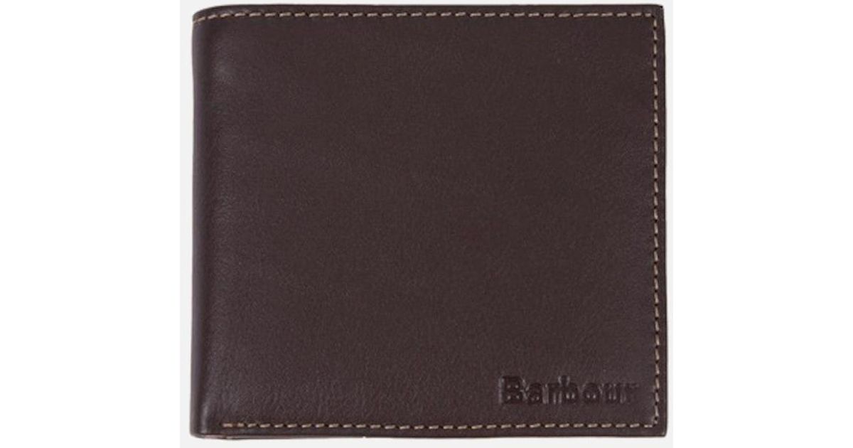 Barbour Elvington Billfold Coin Wallet Br56 in Brown for Men | Lyst UK