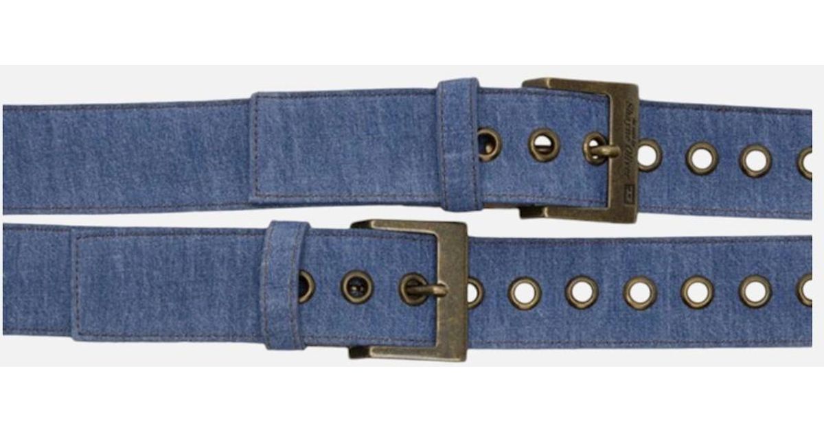 DIESEL Sobelt 1 Belts Genuine Leather Denim in Blue for Men | Lyst UK