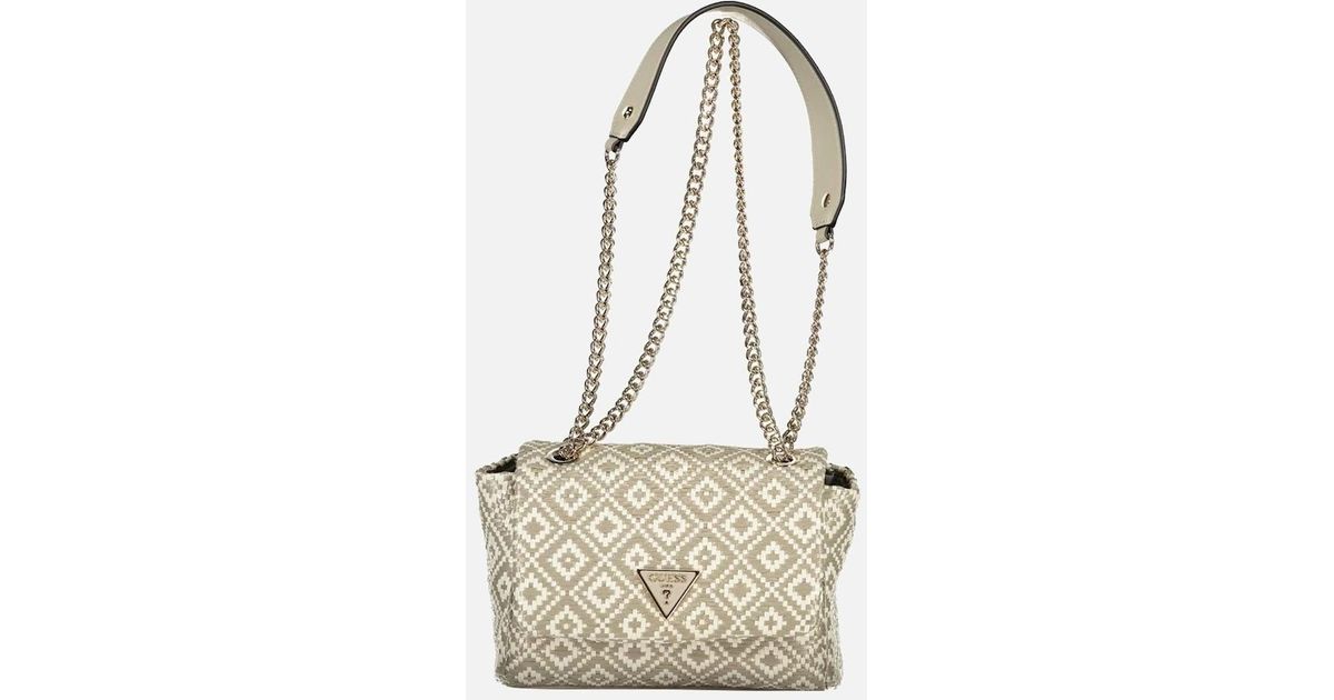 Guess Chain Shoulder Rianee Bag With Internal Pocket And Snap Closure ...