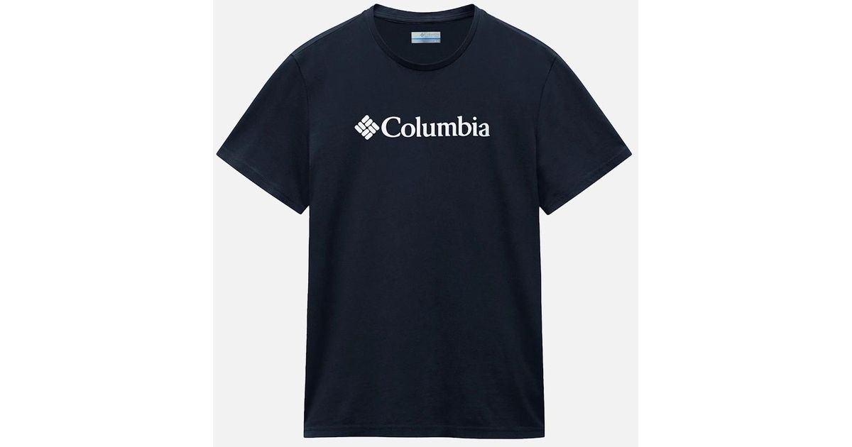 Columbia Basic Large Chest Logo T-Shirt in Blue | Lyst UK