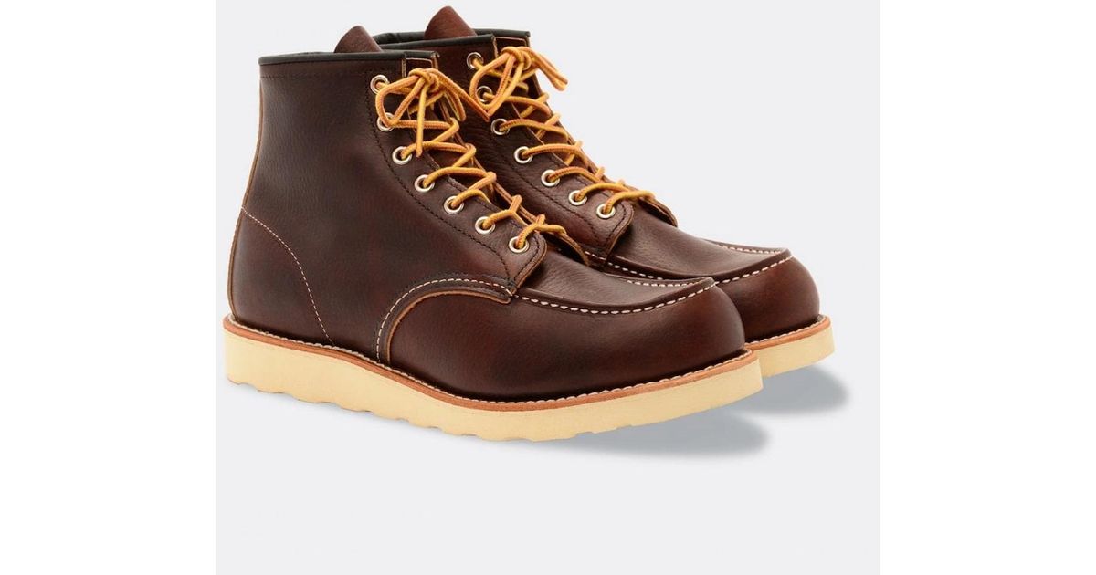 Red Wing 6 Inch Moc Toe Boot in Brown for Men | Lyst UK
