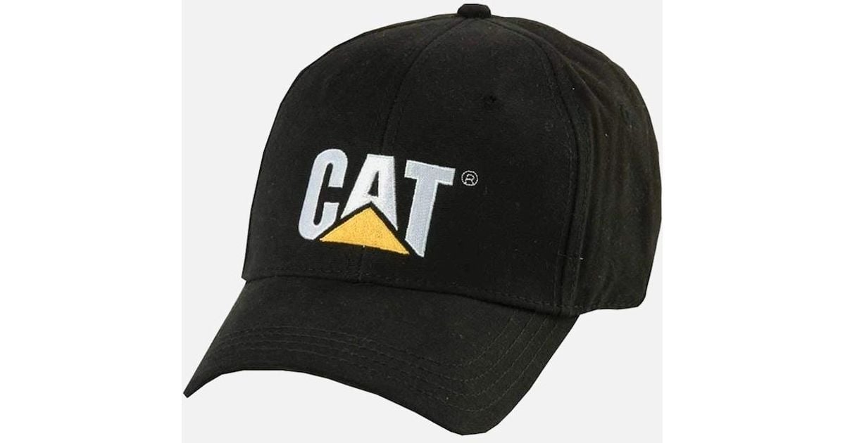 Caterpillar Adult Logo Baseball Cap in Black | Lyst UK