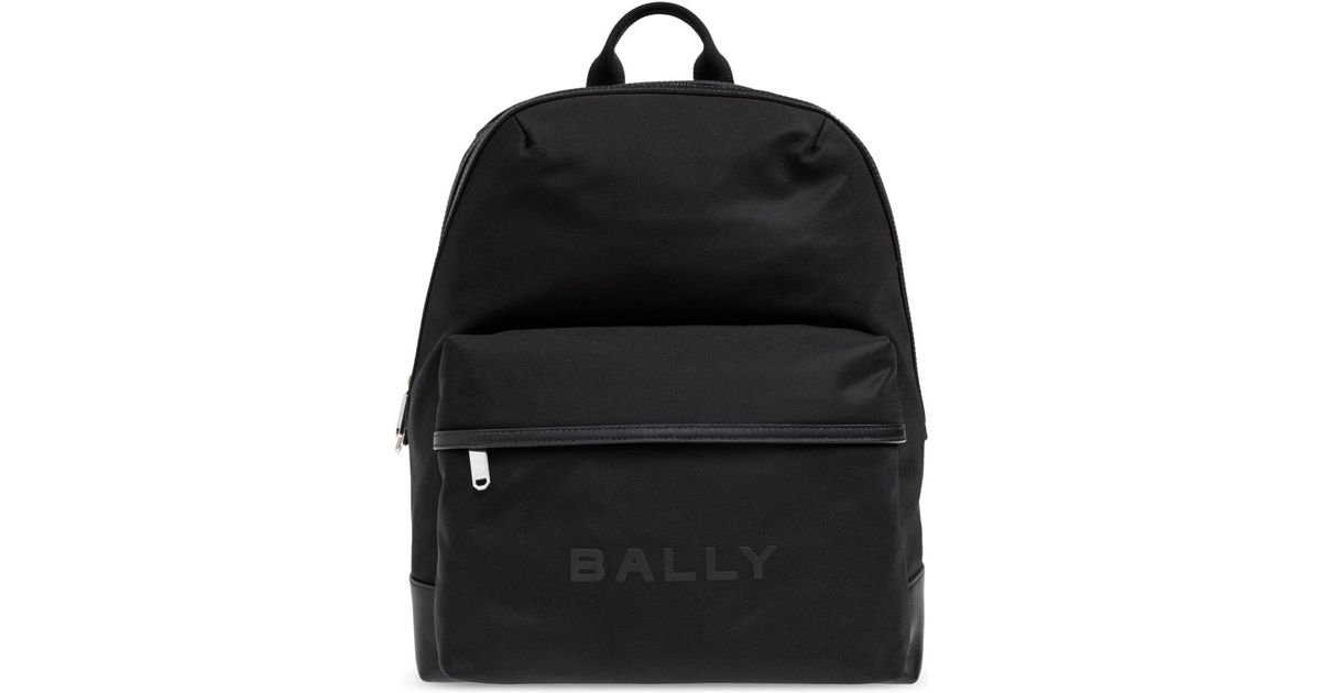 Bally Treck Logo Backpack in Black for Men | Lyst