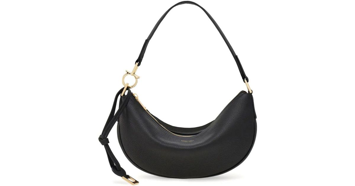 Ferragamo Hobo Smile S Negro Media Luna in Black | Lyst