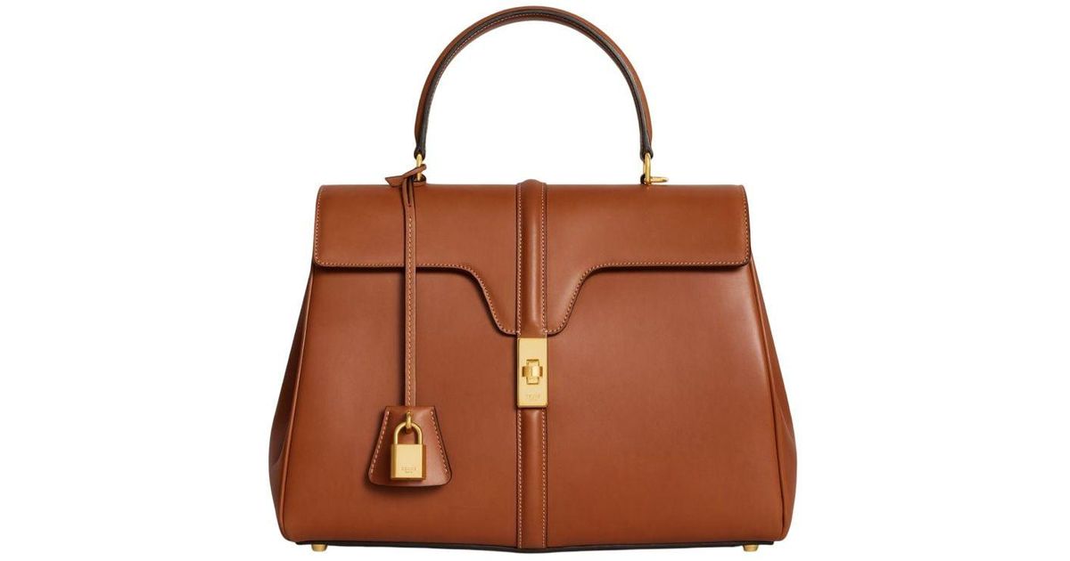 Celine 16 Classique Bag in Brown | Lyst