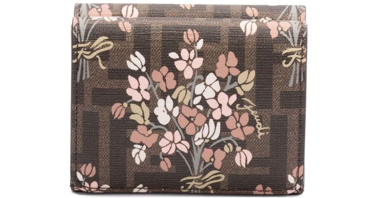 Fendi Roma Wallet in Grey | Lyst UK