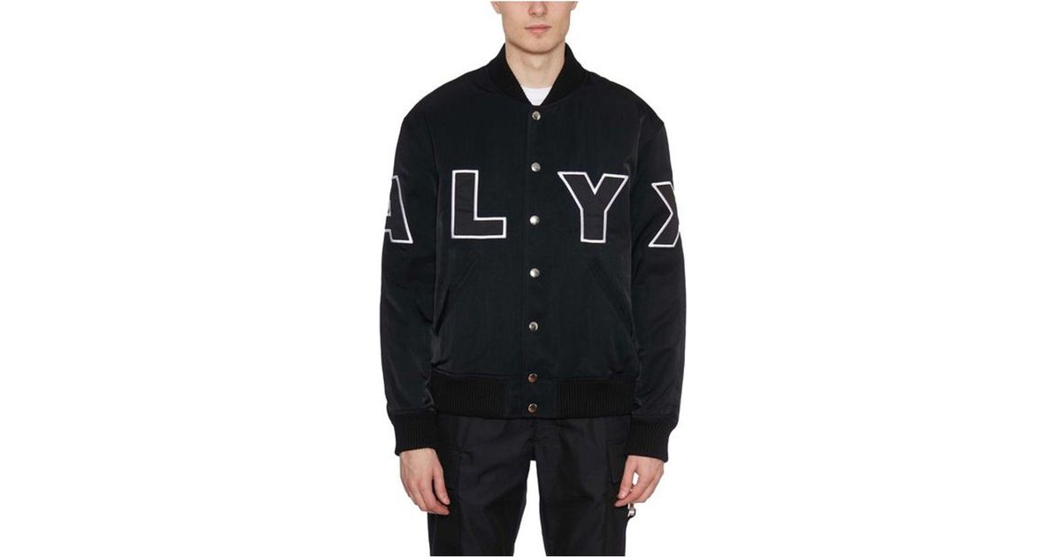 1017 ALYX 9SM Logo Varsity Jacket in Black for Men | Lyst