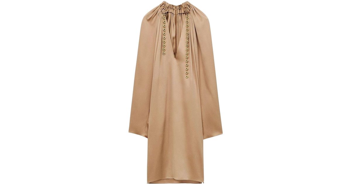 Loewe Silk Dresses in Natural | Lyst
