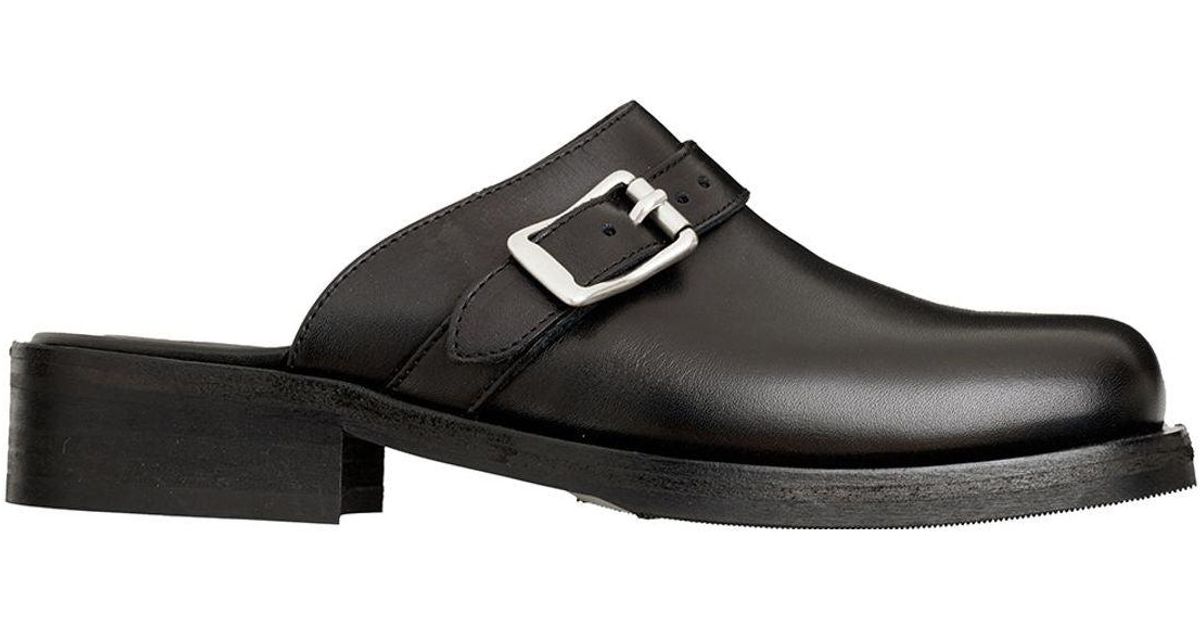 Our Legacy Leather Mule Truck Shoe in Black for Men | Lyst
