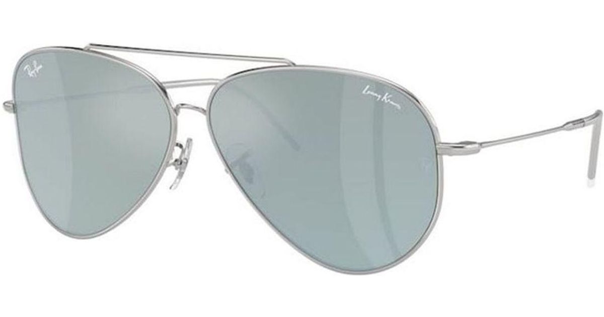 Ray-Ban Aviator Reverse Rbr0101S 003/30 Sunglasses in Gray for Men | Lyst