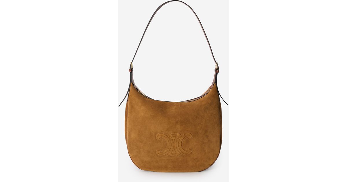 Celine Large Heloise Triomphe Bag in Brown | Lyst