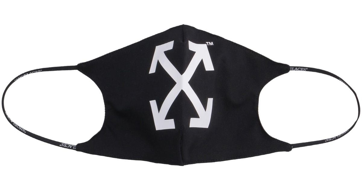 Off-White c/o Virgil Abloh Logo Cotton Mask in Black for Men | Lyst