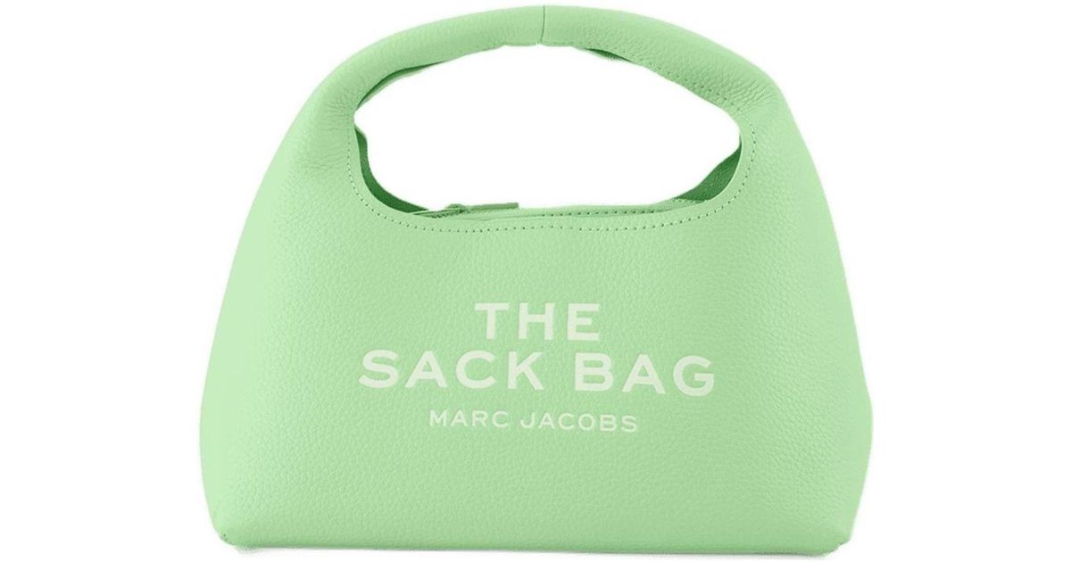 Marc Jacobs The Mini Sack Bag Leather in Green | Lyst