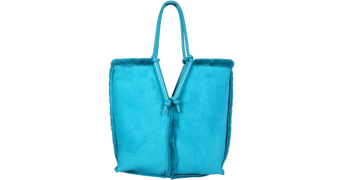 Bottega Veneta Bolster Tote Bag in Blue | Lyst