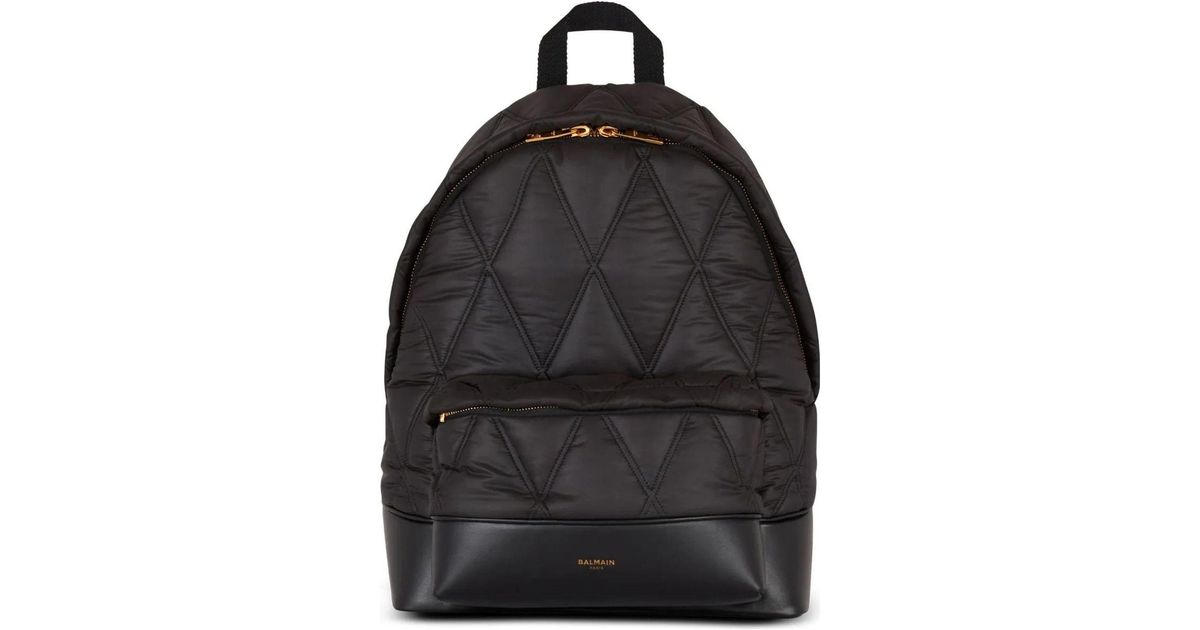 Balmain Classic Day Backpack in Black for Men | Lyst