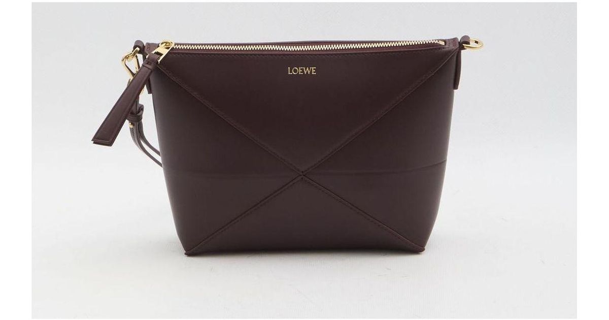 Loewe Puzzle Fold Pouch in Brown | Lyst