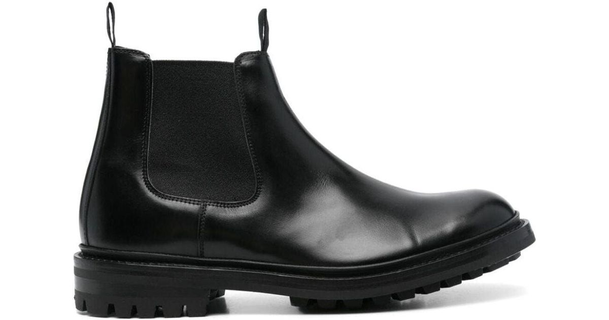 Tricker's Stephen Beatles Low Commando Sole Boot in Black for Men | Lyst