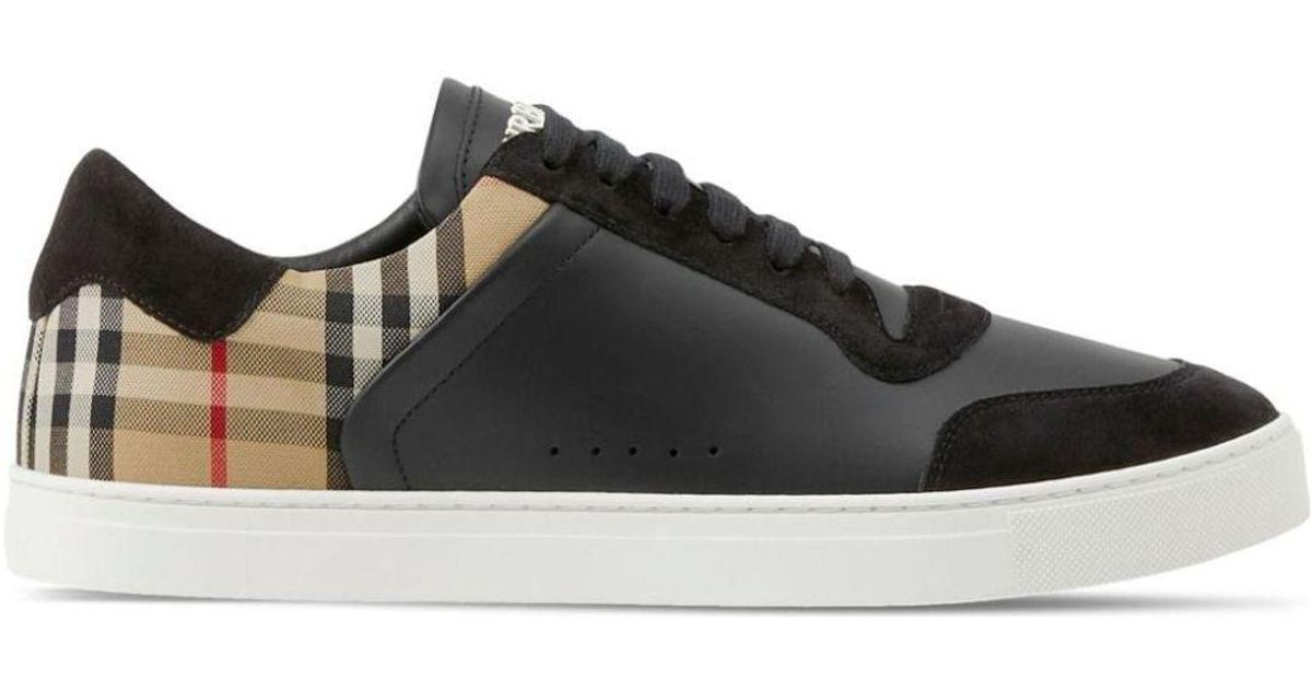 Burberry Stevie Sneaker in Black for Men | Lyst