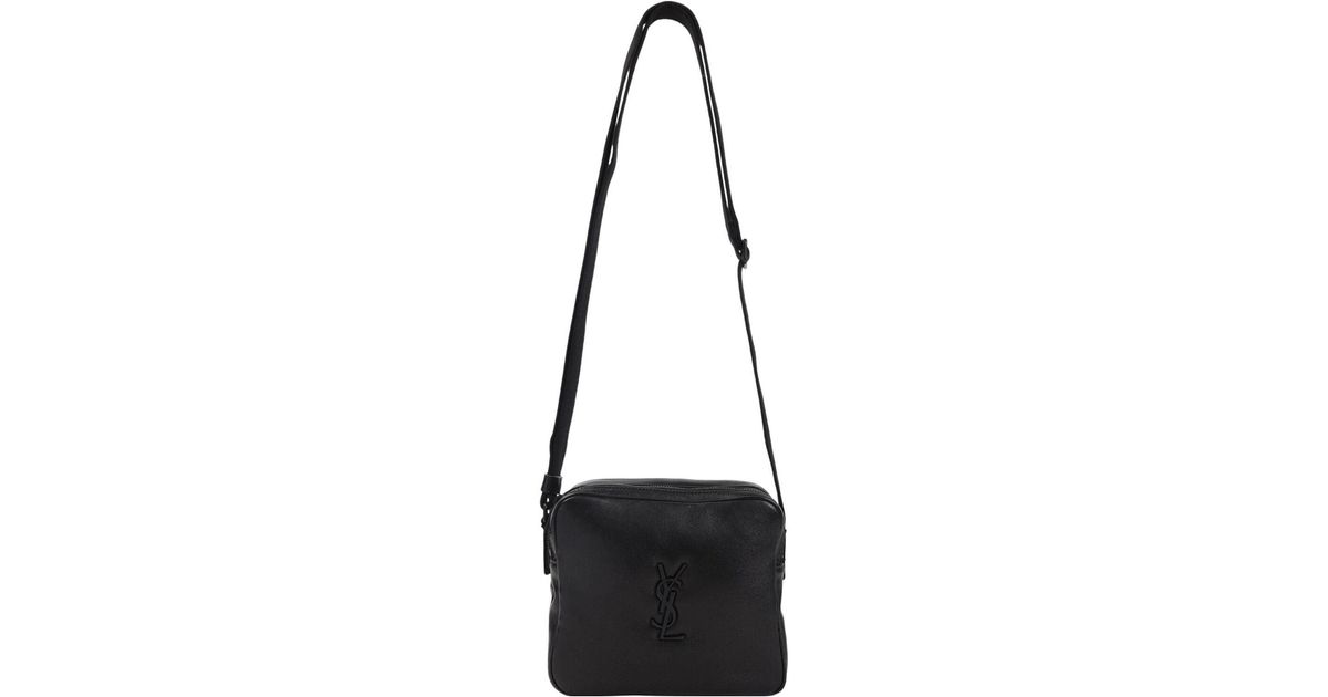Saint Laurent Ysl Cube Shoulder Bag in Black | Lyst