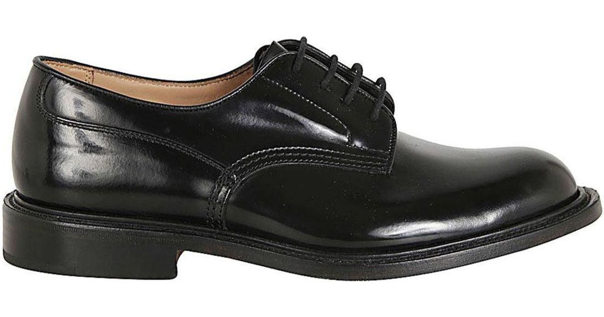 Tricker's Woodstock Lace Up Loafer in Black for Men | Lyst