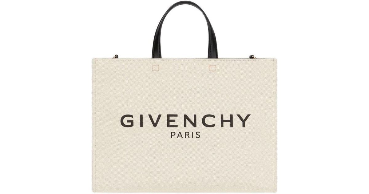 Givenchy G-Tote Medium Bag in Natural | Lyst UK