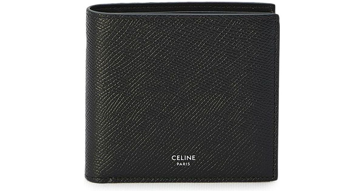 Celine Bi-Fold Wallet in Black for Men | Lyst