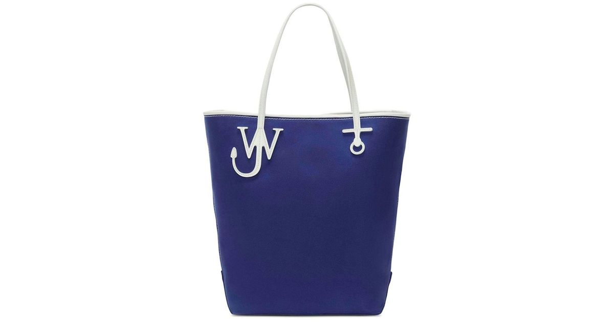 JW Anderson Tote M Azul Logo Blanco Asa in Blue | Lyst