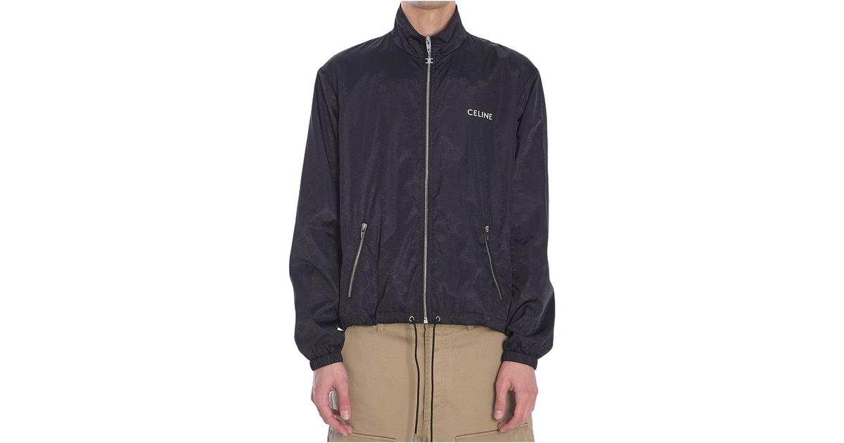 Celine Monogram Jacket in Blue for Men | Lyst