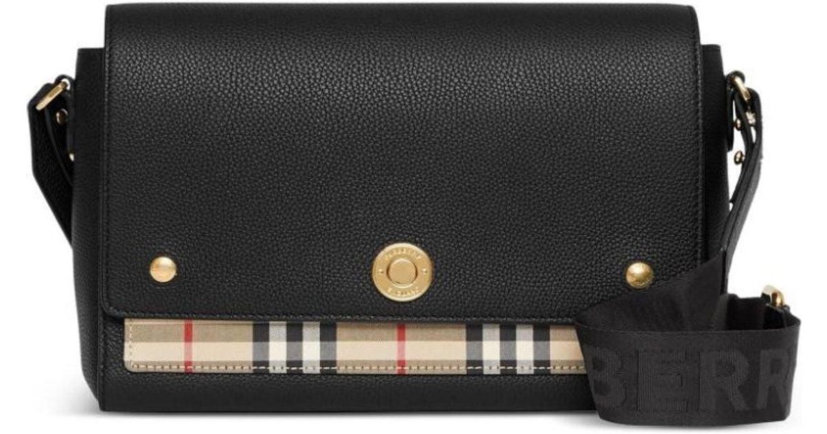 Burberry Md Notebag in Black | Lyst