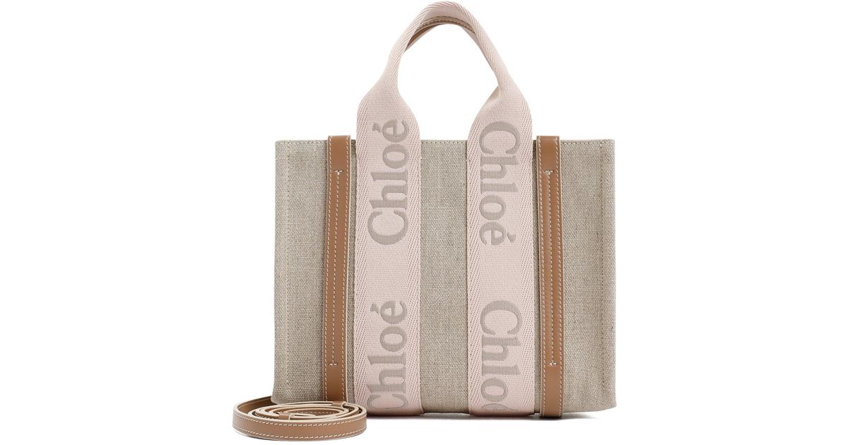 Chloé Small Woody Tote Bag in Natural | Lyst UK