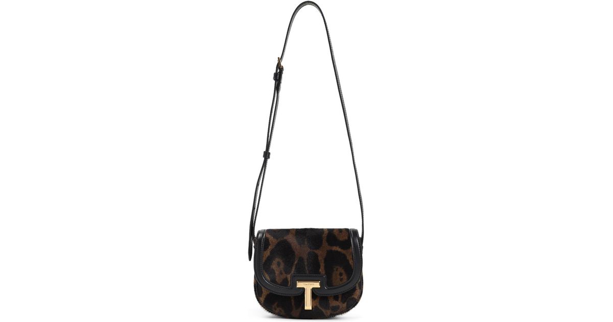 Tom Ford Leopard Print Mini Bag in White | Lyst