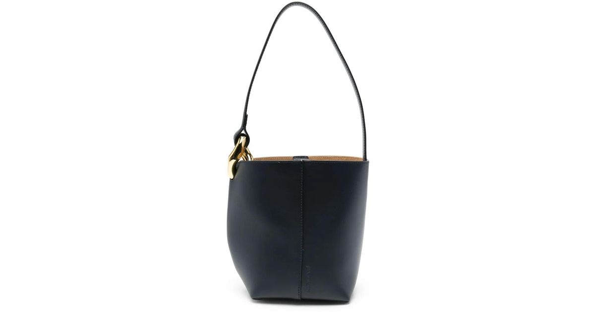 JW Anderson Small Corner Bucket Bag in Black | Lyst
