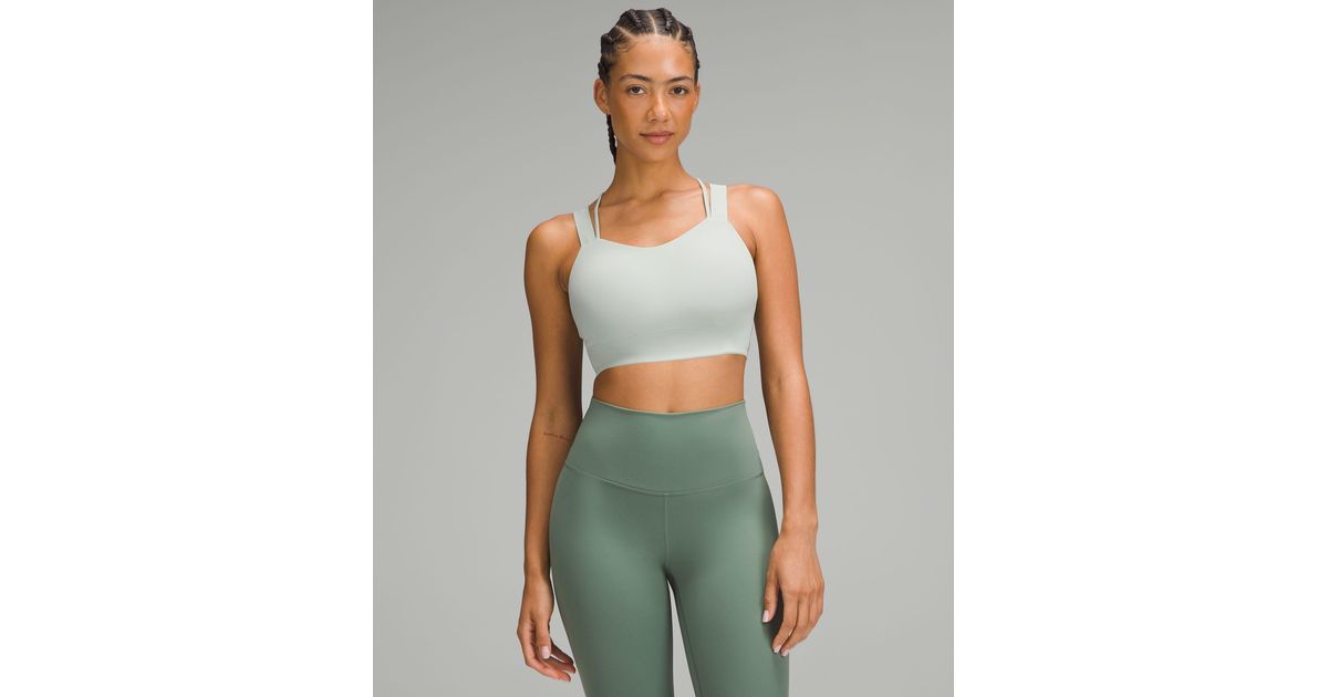 lululemon Like A Cloud Longline Bra Light Support, D/Dd Cup in Green | Lyst