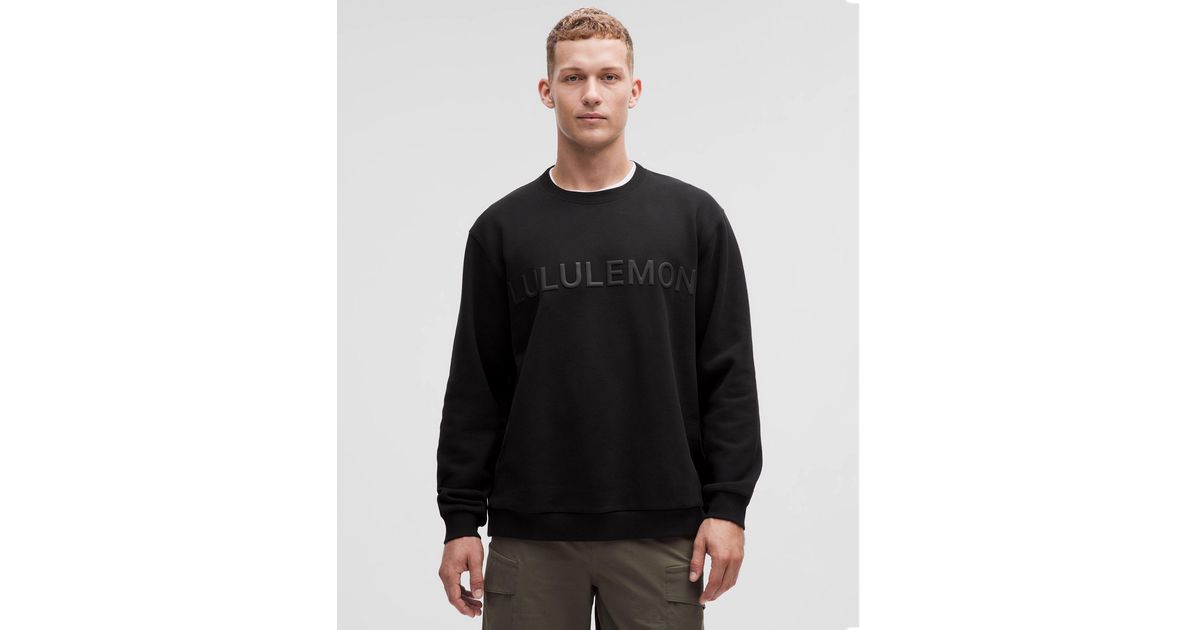 lululemon Steady State Crew Graphic in Black for Men | Lyst