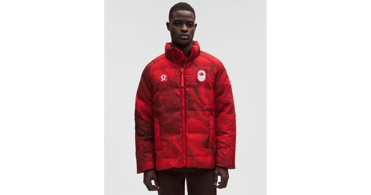 lululemon Team Canada Wunder Puff Translucent 600-Down-Fill Jacket in ...