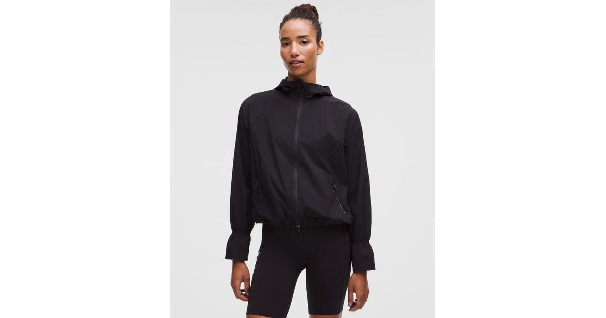 lululemon Translucent Hooded Jacket in Black | Lyst UK