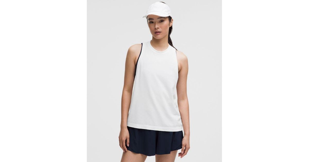 lululemon Swiftly Relaxed Tank Top in White | Lyst UK