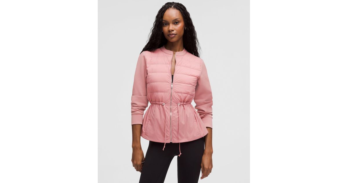 lululemon – Down-Filled Cinch-Waist Jacket – – in Pink | Lyst