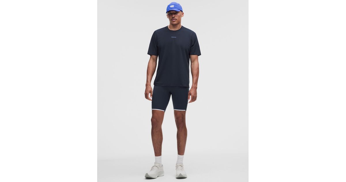 lululemon Nulux Running Half Tight 8" in Blue for Men | Lyst