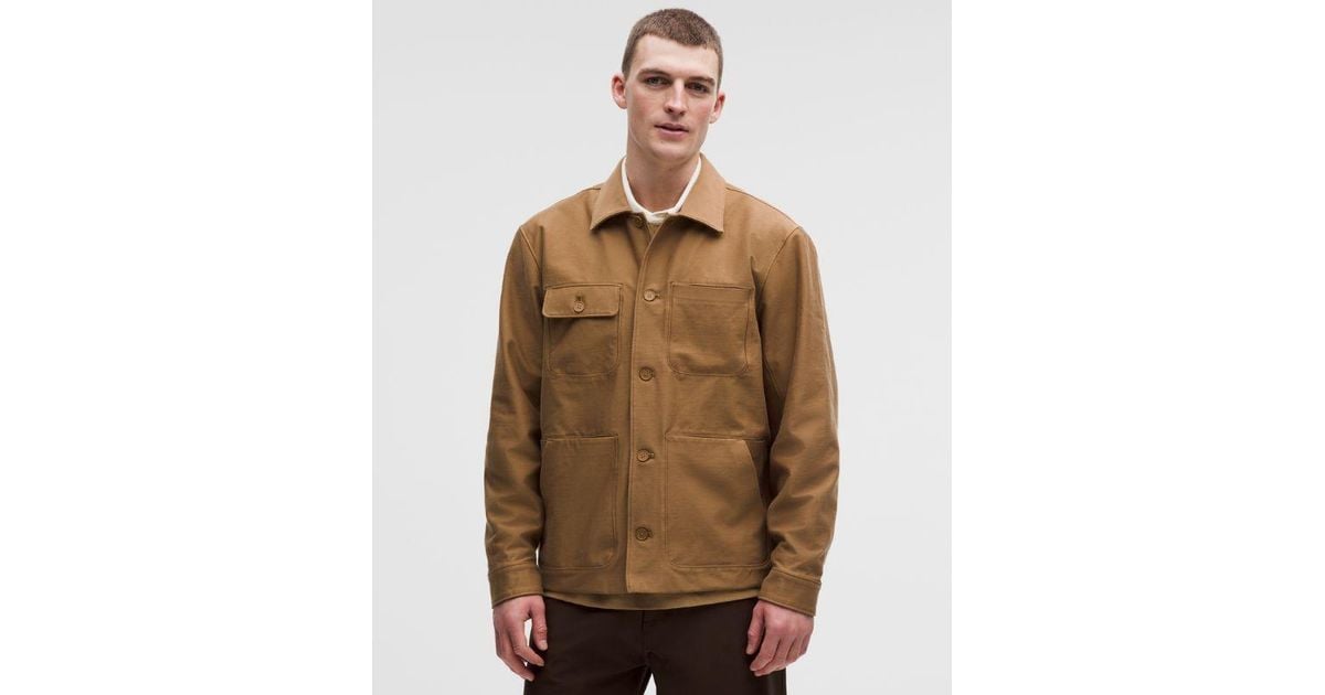 lululemon Utilitech Twill Chore Coat in Brown for Men | Lyst UK