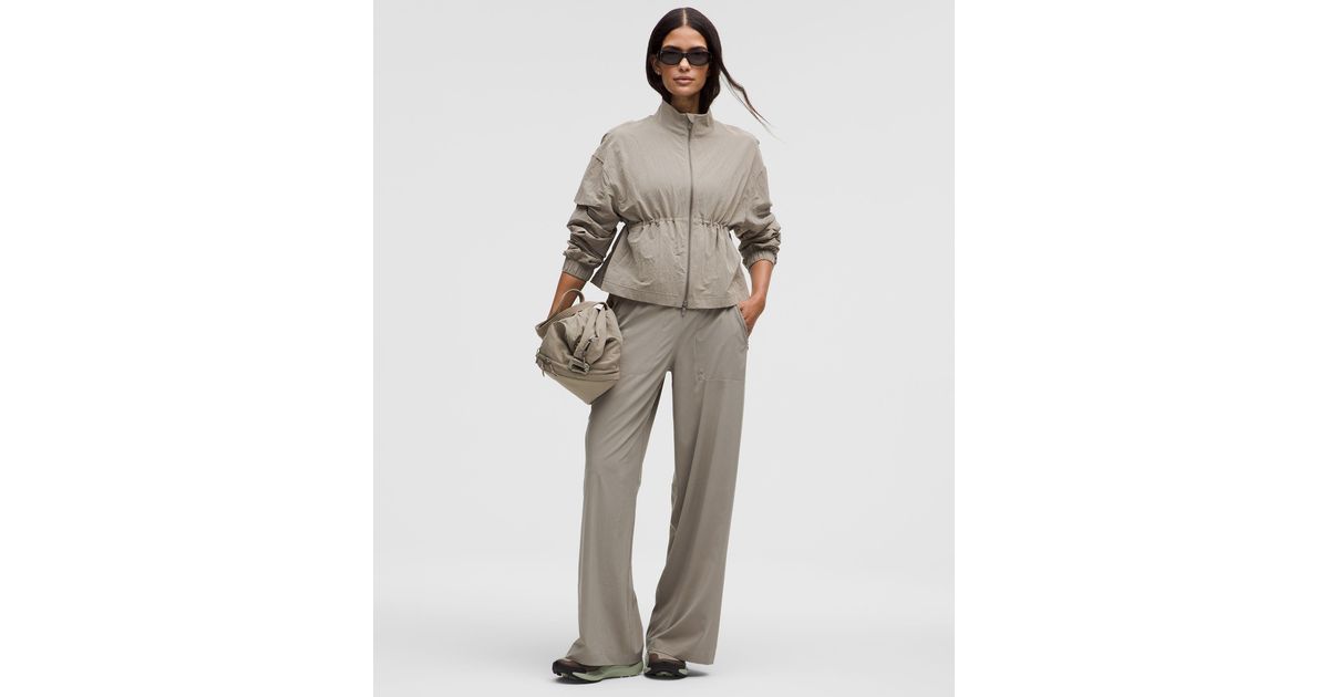 lululemon Swift Mid-Rise Wide-Leg Pant in Natural | Lyst