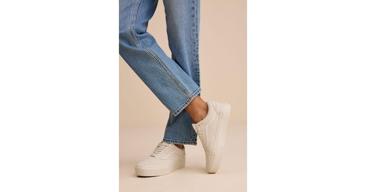 Vans Old Skool Pearls Marshmallow Platform Suede Sneakers in Blue | Lyst