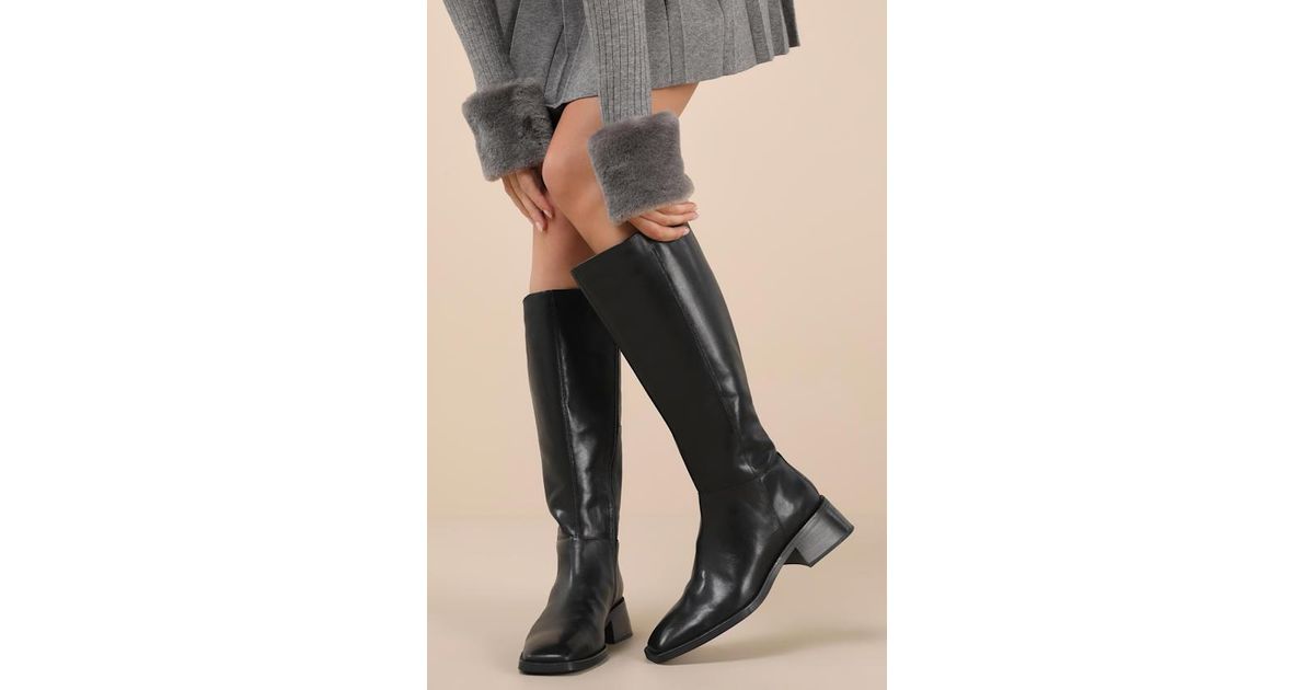 Vagabond Shoemakers Blanca Leather Knee-High Boots in Black | Lyst UK