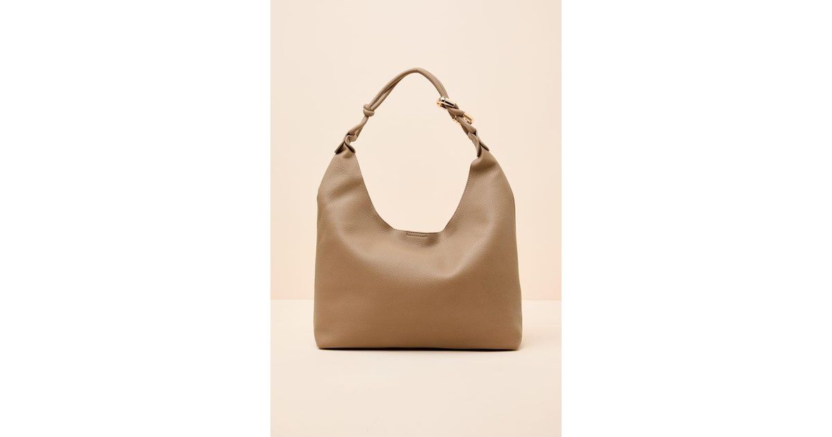 Lulus Rainey Vegan Leather Tote Bag in Natural | Lyst UK