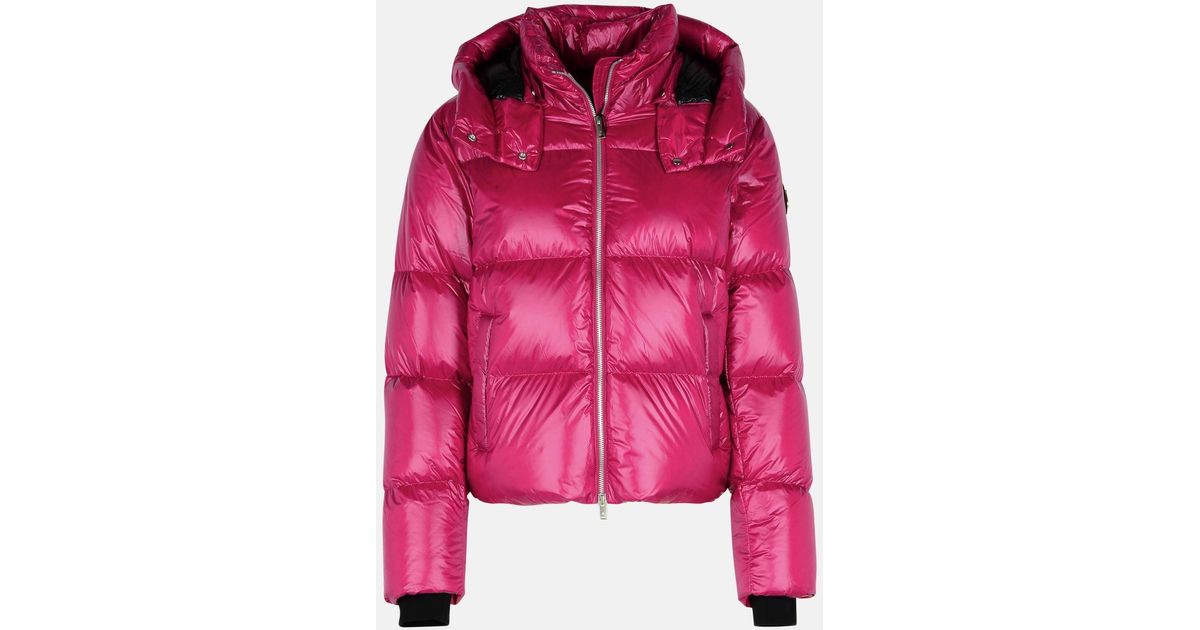 Moose Knuckles 'moonstone' Nylon Down Jacket in Pink | Lyst