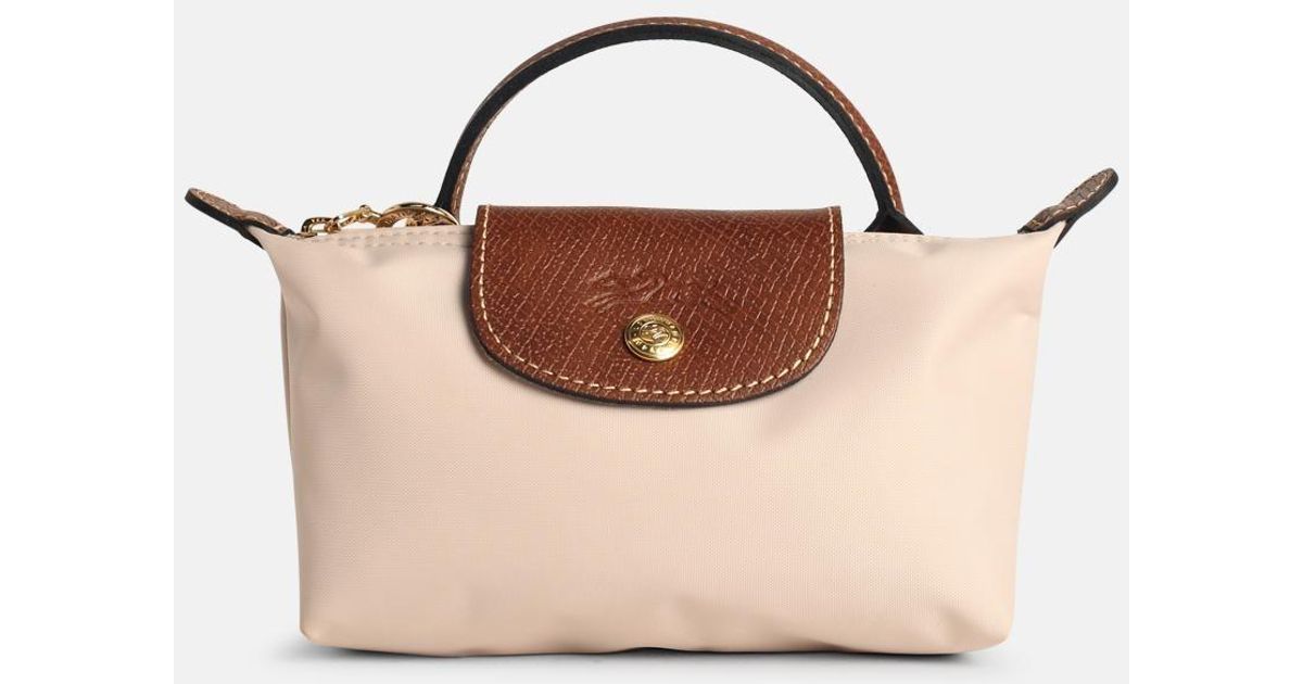 Longchamp Clutch Bag With 'le Pliage Original' Handle In Recycled Tela ...