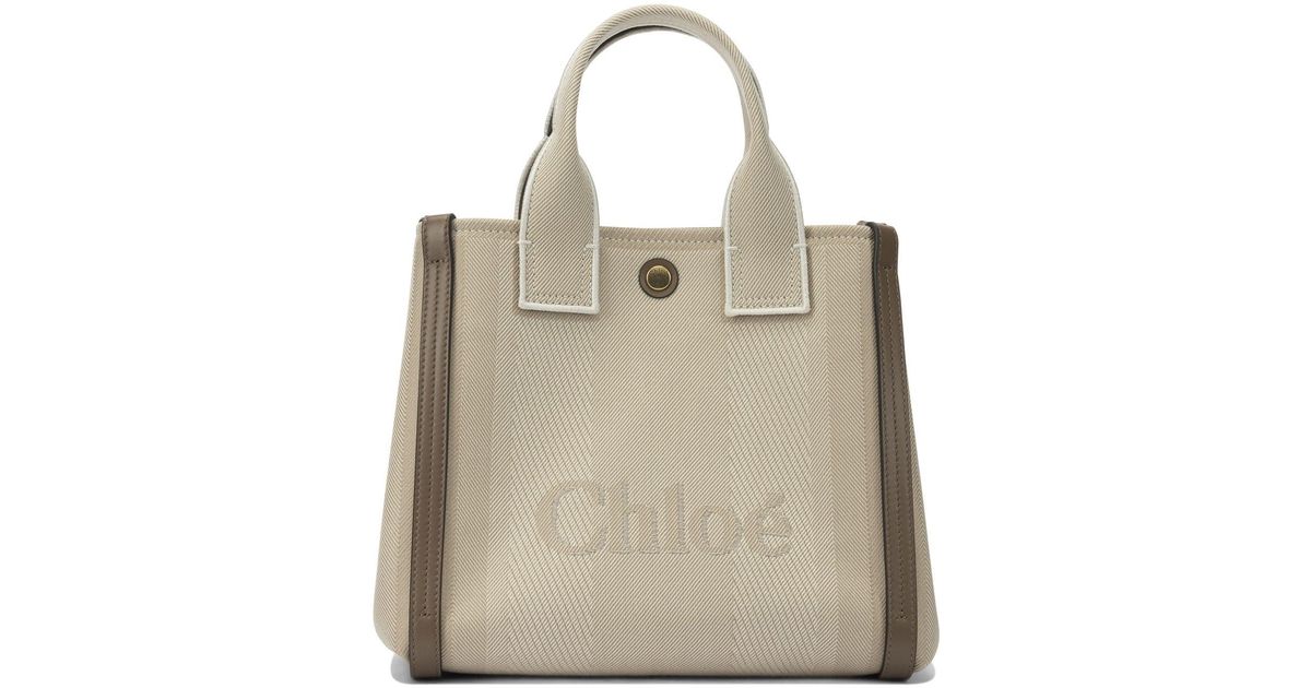 Chloé "Carry" Handbag in Natural | Lyst