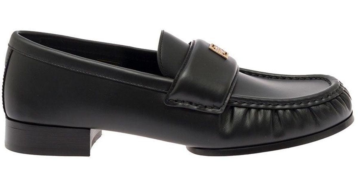 Givenchy Loafers With Logo Detail in Black for Men | Lyst
