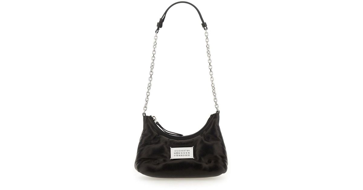 Maison Margiela Glam Slam Hobo Micro Bag in White | Lyst